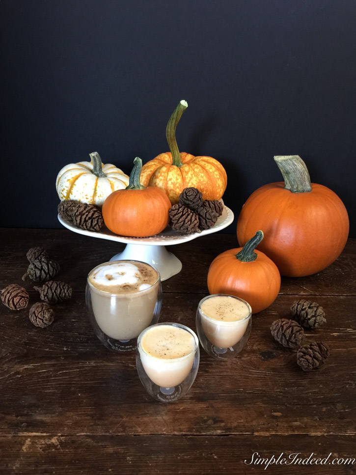 Pumpkin spice latte and babyccino - Simple Indeed